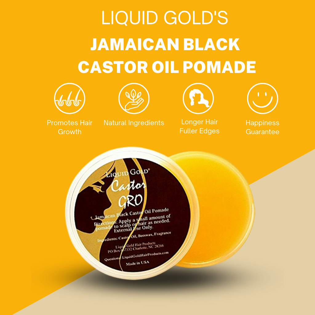 Growth Pomade With Jamaican Black Castor Oil 2oz – Liquid Gold Hair ...